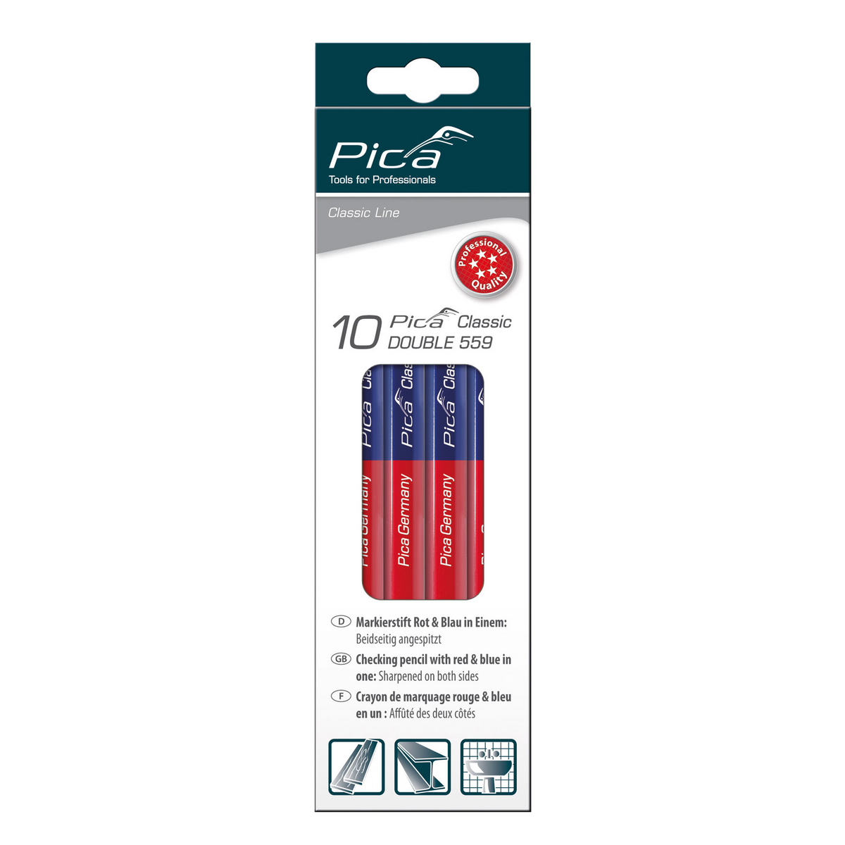 Checking and Marking in One Pencil | PICA DOUBLE Red and Blue ...